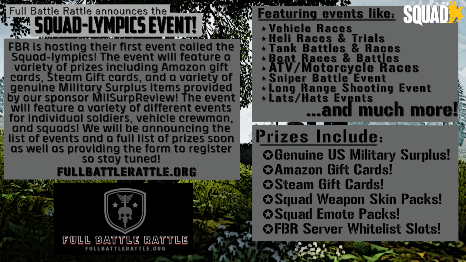 Squad-Lympics Event – Full Battle Rattle Clan [FBR]